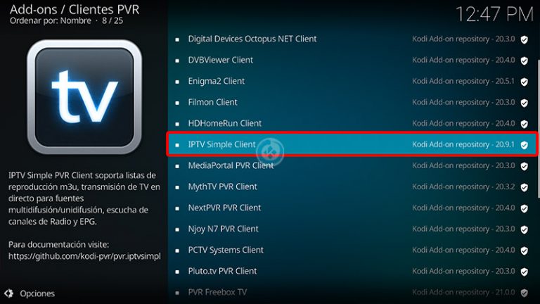Como Instalar PVR Simple Client en Kodi - Mundo Kodi