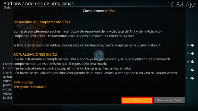 Cómo Instalar Build Embuary STVA en Kodi - Mundo Kodi