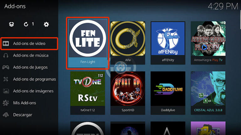 Cómo Instalar Addon Fen Light en Kodi - Mundo Kodi